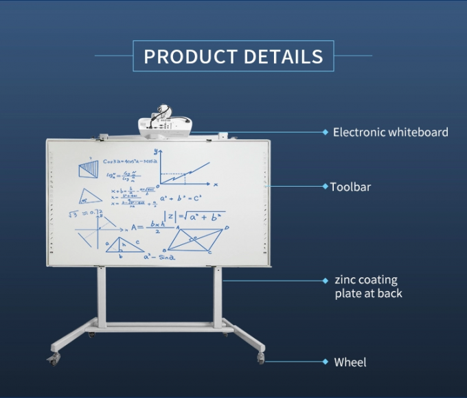 IR Technology Smart Interactive Whiteboard Online Teaching 82''