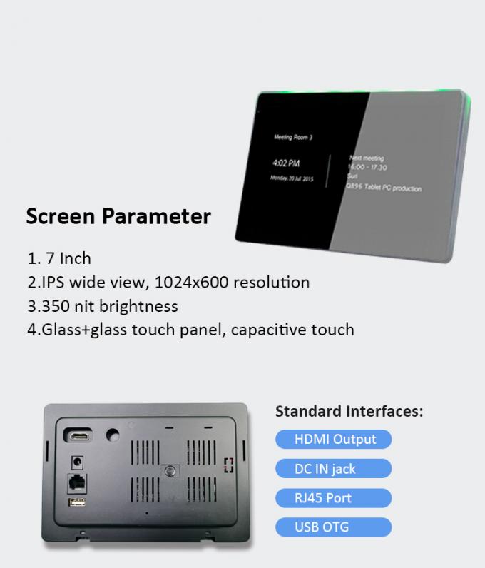 POE NFC RFID Conference Room Scheduling Booking Display , Touch Meeting ...
