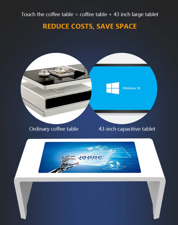 Smart Interactive Digital LCD Multitouch Coffee Table PC Touch Screen