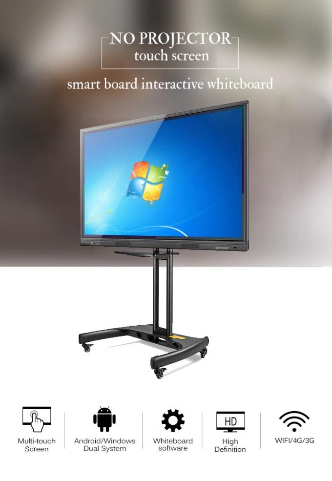 IFPD 65 Inch IR Interactive LCD Whiteboard 4K For Education