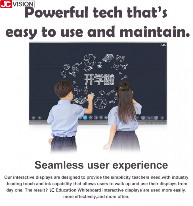 65'' School Digital Smartboard Interactive Display Screen Touch For ...