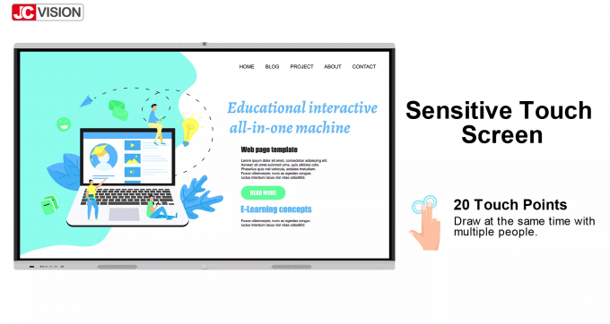 JCVISION Educational Smart Interactive Whiteboard Multi Touch For Class ...