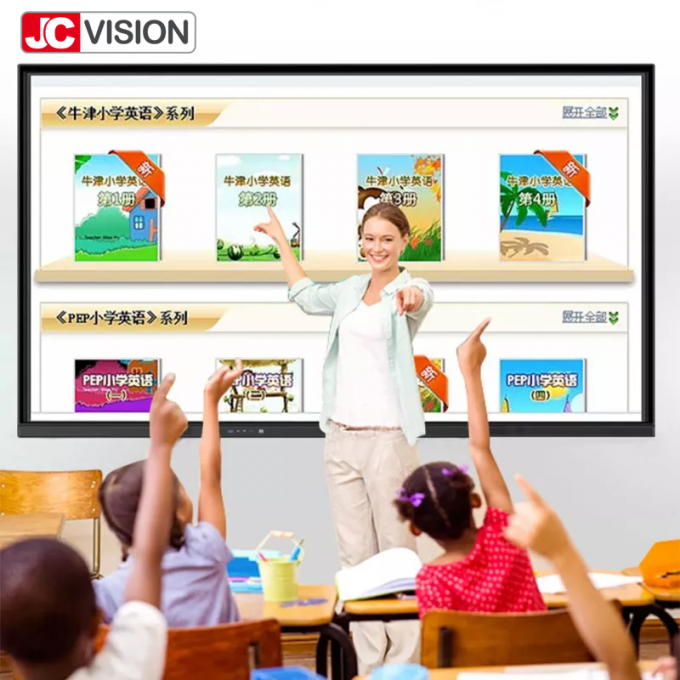 JCVISION School 110inch Smart Interactive Whiteboard Touch Screen LCD ...