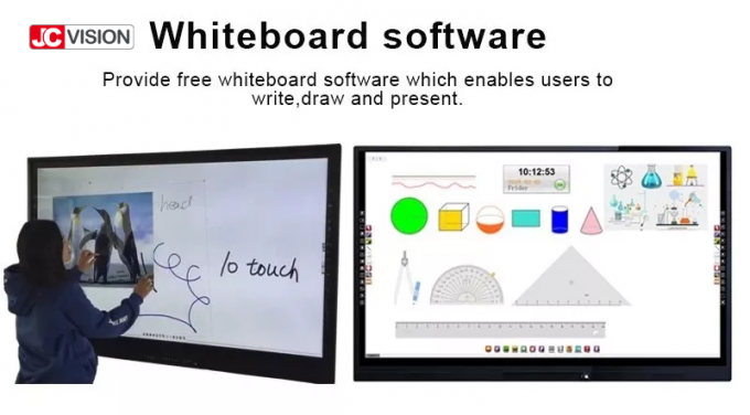 JCVISION 65'' Smart Interactive Whiteboard 20 Touh Points IR Multi ...