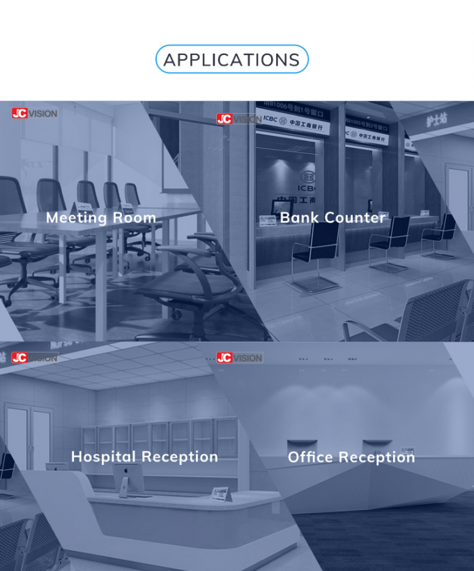 7.5 Inch Name Card Display 3 Colors E Tag Epaper Bank Reception Table