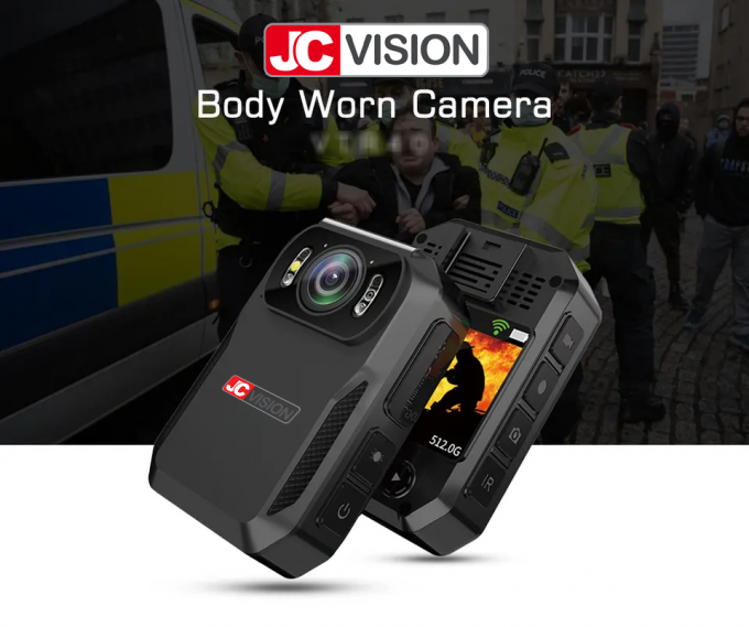 JCVISION HD 1296P Night Vision Portable Body Camera WiFi Video ...