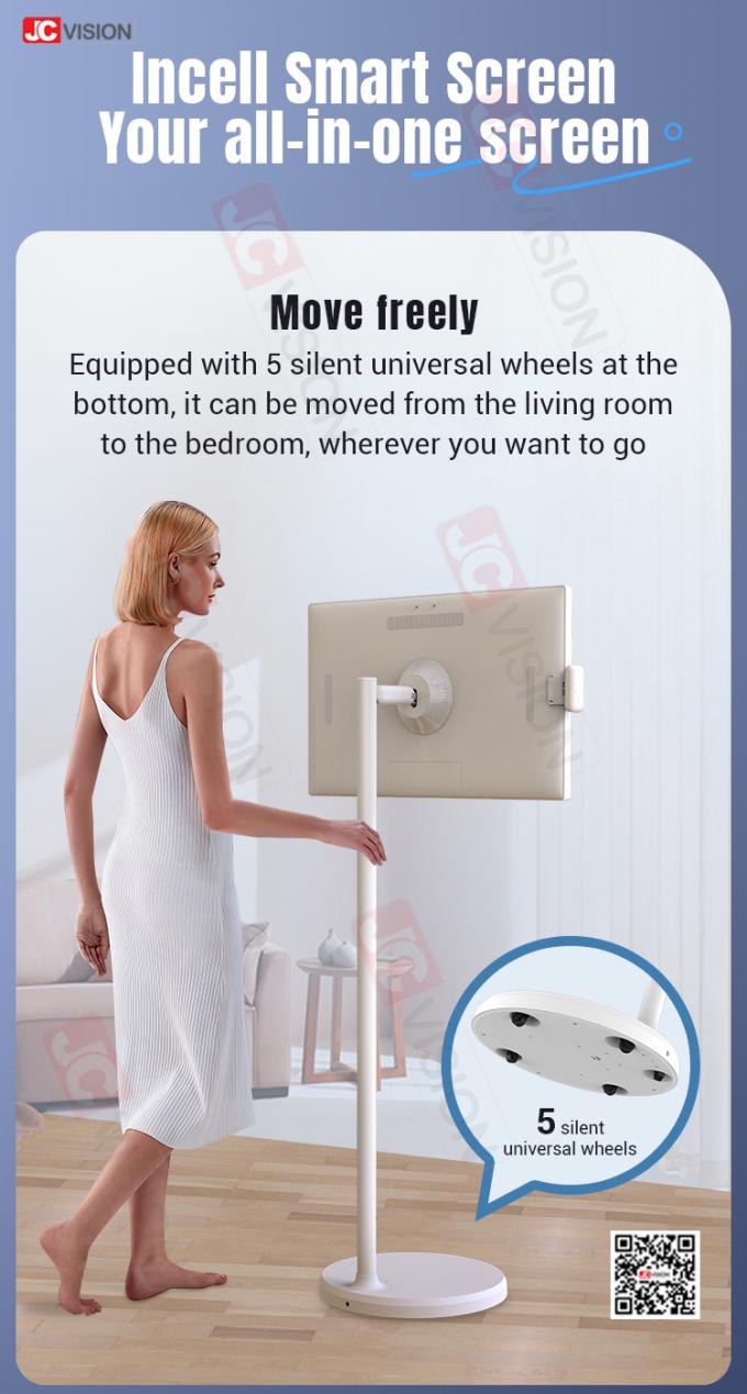 JCVISION Portable 24 Inch Rotable HD Touch Display IPS Screen Smart Board