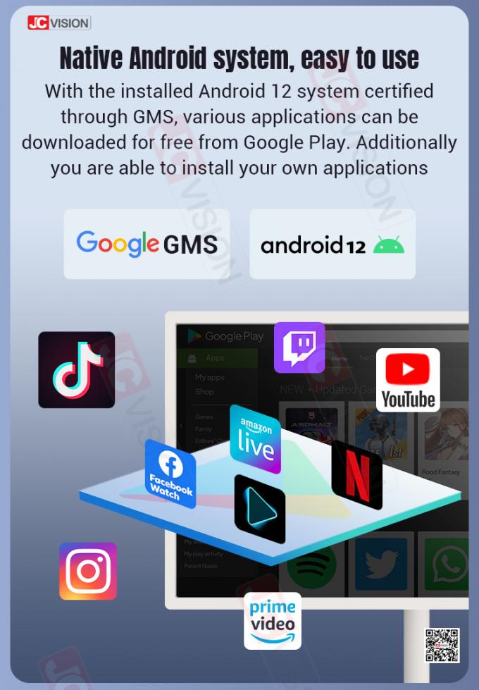 JCVISION Portable 24 Inch Rotable HD Touch Display IPS Screen Smart Board