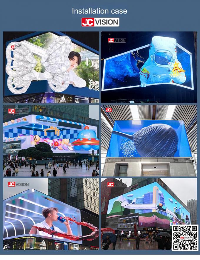 JCVISION's 3D Ultra HD Big LED Advertising Screen Display For Outdoor ...