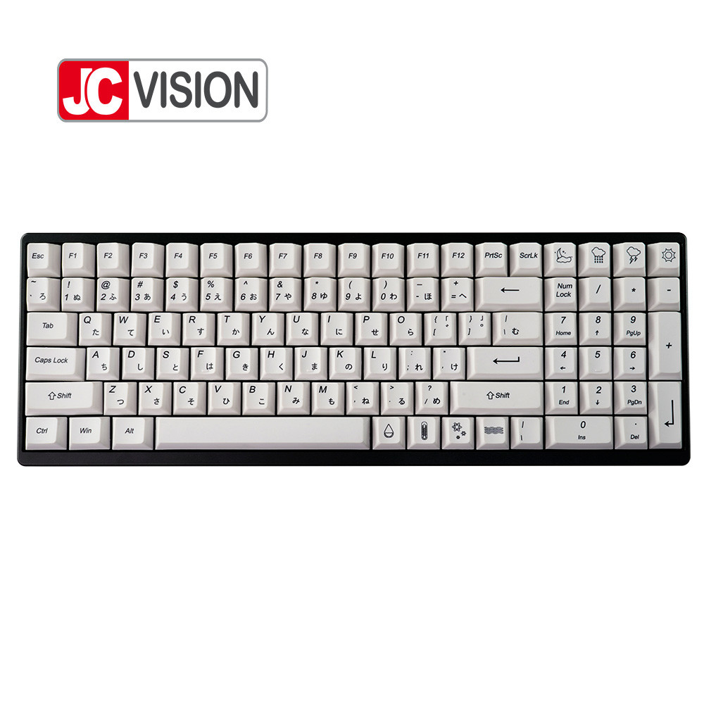 JCVISION 96 Keys DIY Mechanical Keyboard Non Hot Swappable Programmable ...