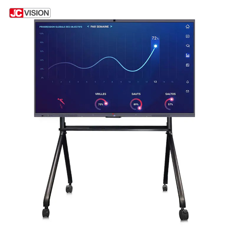 JCVISION Educational Interactive Smart Board Flat Panel 98 Inch Touch ...
