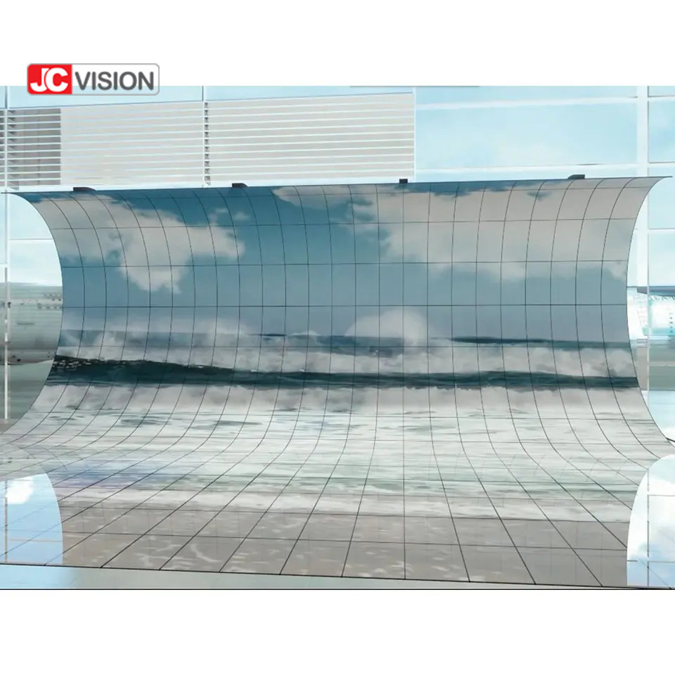 Curve Black Fhd 4k Multi Screen Digital Signage Video Wall Flexible