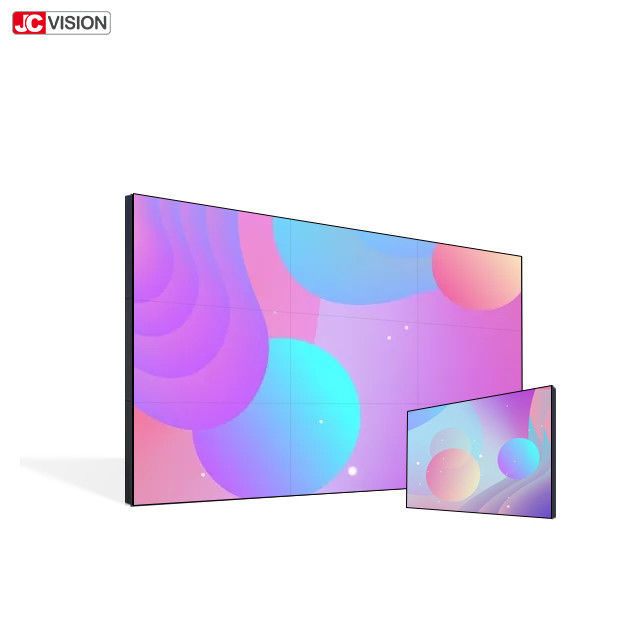 Super Thin 2x2 Video Wall Monitor , 4K LCD Wall Mounted Shopping Mall ...