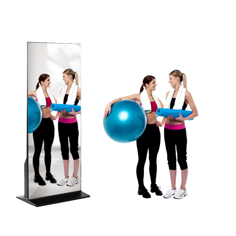 Home Gym Virtual 3D 32'' 43'' Smart Exercise Mirror Interactive Touch ...