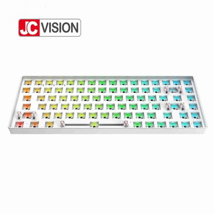 84 Keys Hot Swappable RGB Mechanical Keyboard Kits Aluminum Frame ABS ...