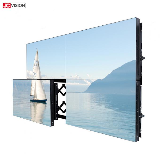Super Thin 2x2 Video Wall Monitor , 4K LCD Wall Mounted Shopping Mall ...