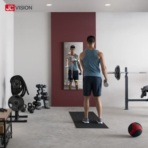 Interactive Magic Workout Mirror , Exercise Touch Screen Fitness Smart ...