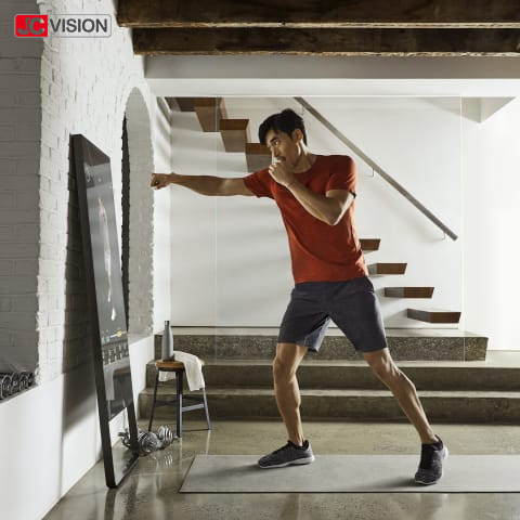 Interactive Magic Workout Mirror , Exercise Touch Screen Fitness Smart ...